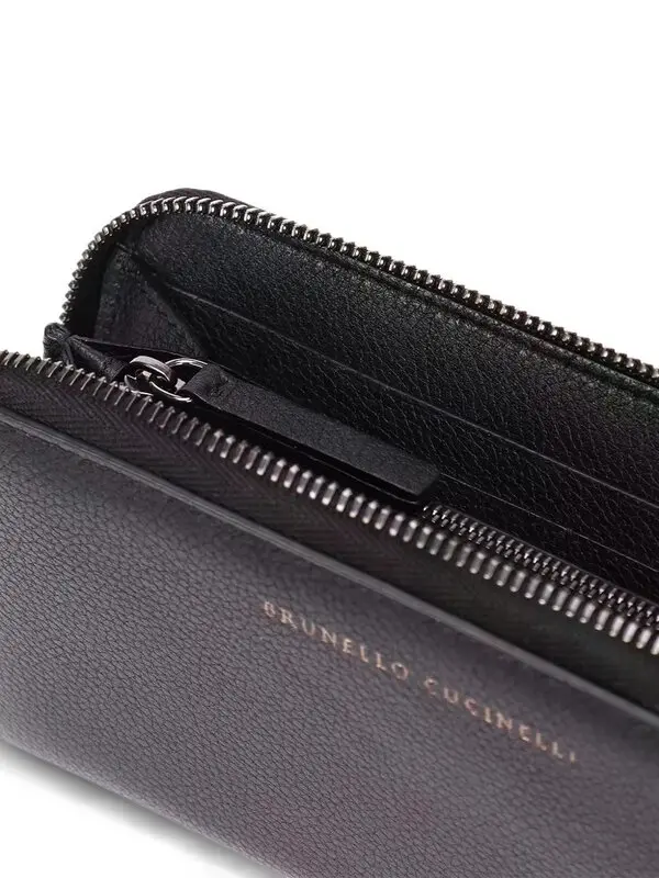 Brunello Cucinelli Zip-around Leather Wallet