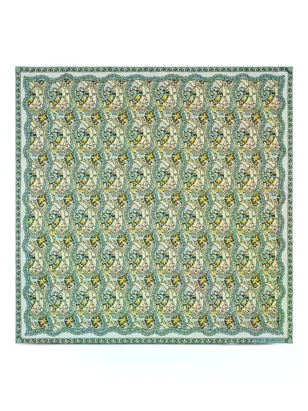 Tory Burch Dream Paisley-pattern Square Scarf