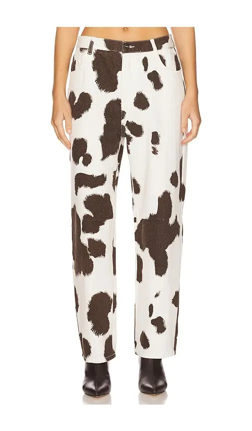 SNDYS Cowhide Straight Leg Jean - Cow Hide