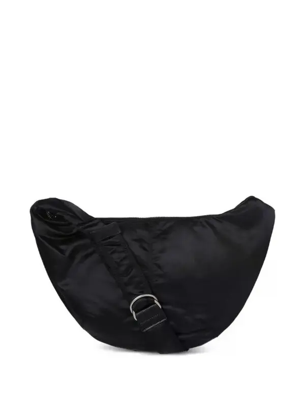 Comme Des Garçons Curved Zip Messenger Bag - Black