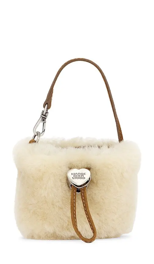 MARGESHERWOOD Shearling Drawstring Pouch