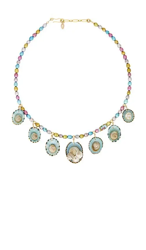 Brinker & Eliza St. Tropez Necklace - Shell & Pearl Multi