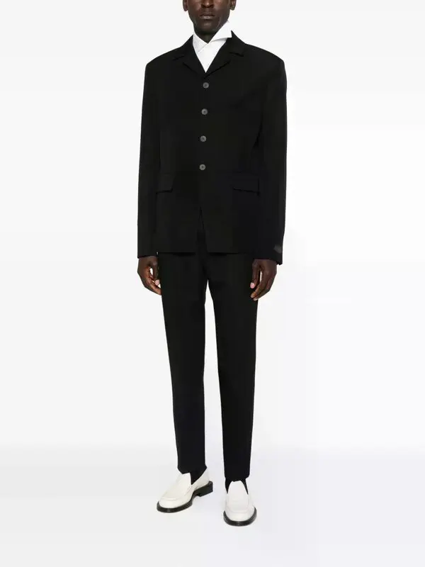Jacquemus Pleated-front Trousers - Black