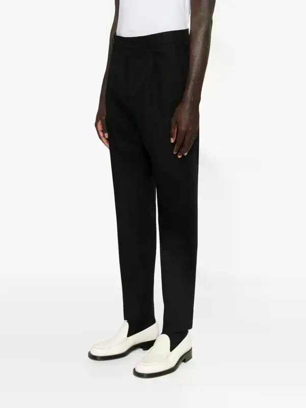 Jacquemus Pleated-front Trousers - Black