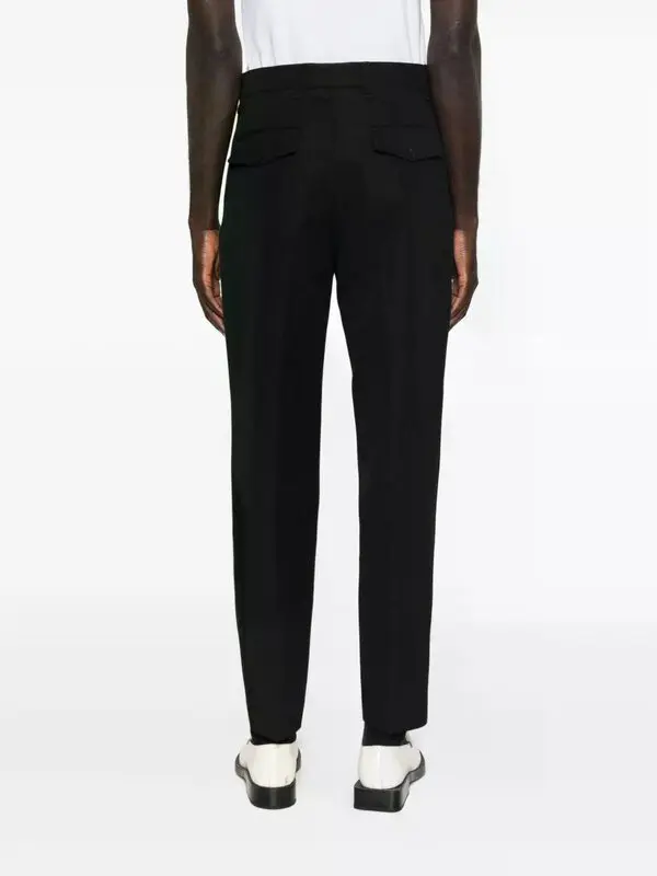 Jacquemus Pleated-front Trousers - Black