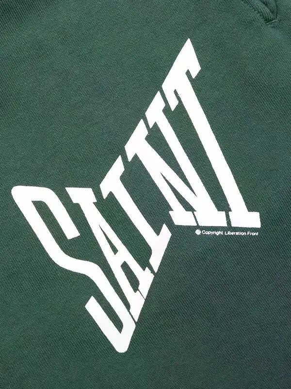 SAINT MXXXXXX Logo-print Track Pants - Green