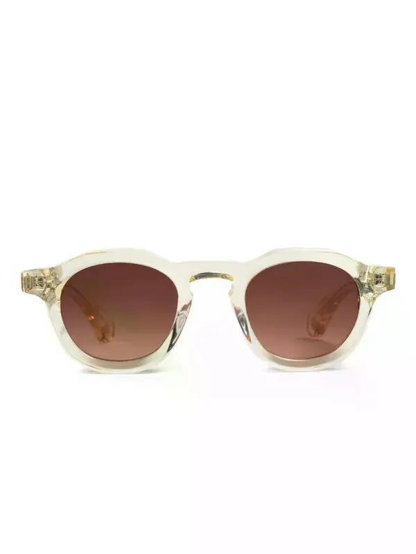 PETER AND MAY S105 Solar Oval-frame Sunglasses - Neutrals