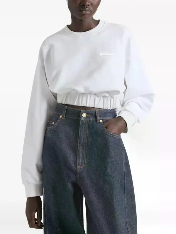 Givenchy Logo-patch Cropped Sweatshirt