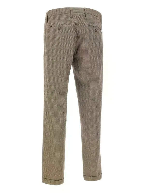 RE-HASH Houndstooth Cuffed-hem Trousers