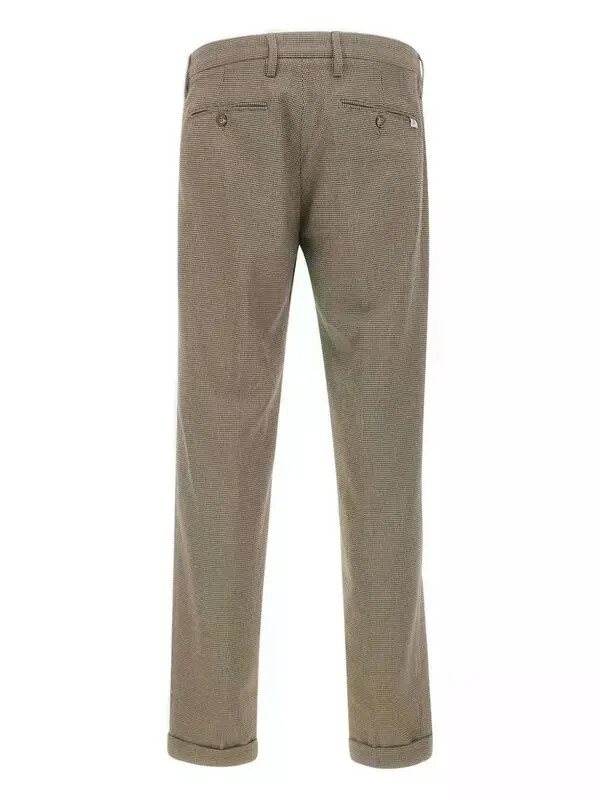 RE-HASH Houndstooth Cuffed-hem Trousers