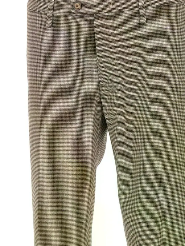 RE-HASH Houndstooth Cuffed-hem Trousers