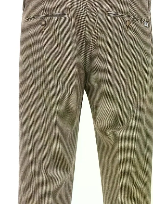 RE-HASH Houndstooth Cuffed-hem Trousers