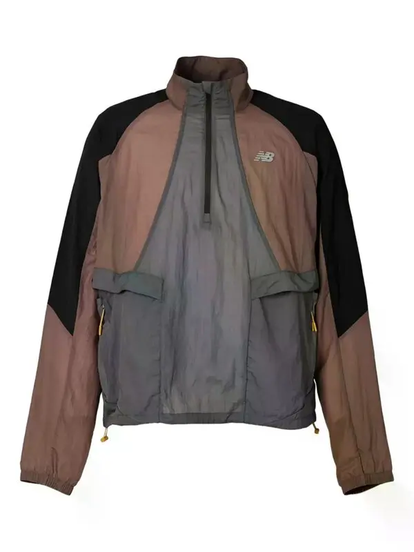 NEW BALANCE Color-blocked Half-zip Windbreaker