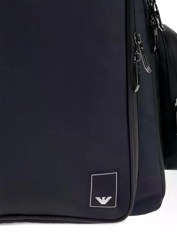 Emporio Armani Logo Patch Adjustable Backpack