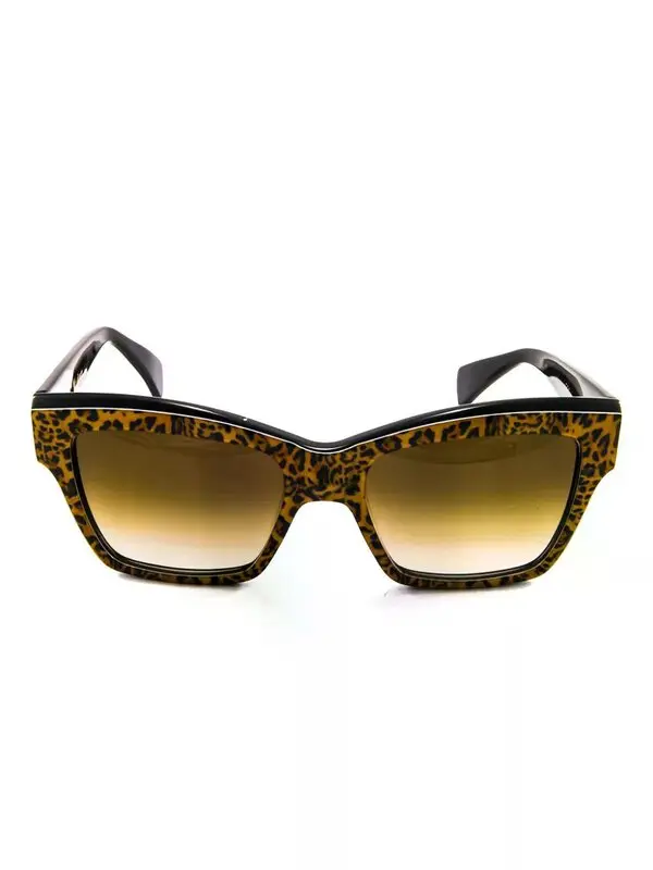Kàdor Leopard-print Cat-eye Sunglasses - Brown