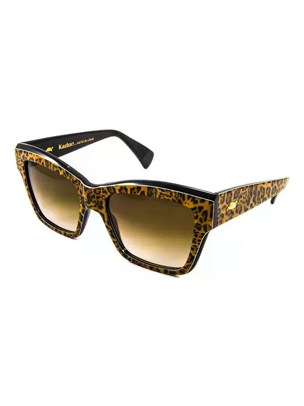 Kàdor Leopard-print Cat-eye Sunglasses - Brown