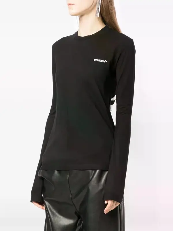 Off-White Diag-stripe Long-sleeved T-shirt