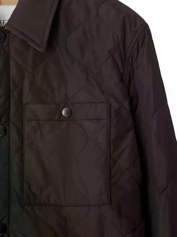 Burberry Quilted Button-fastening Padded Jacket