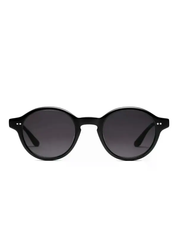 PETER AND MAY Round-frame Sunglasses - Black