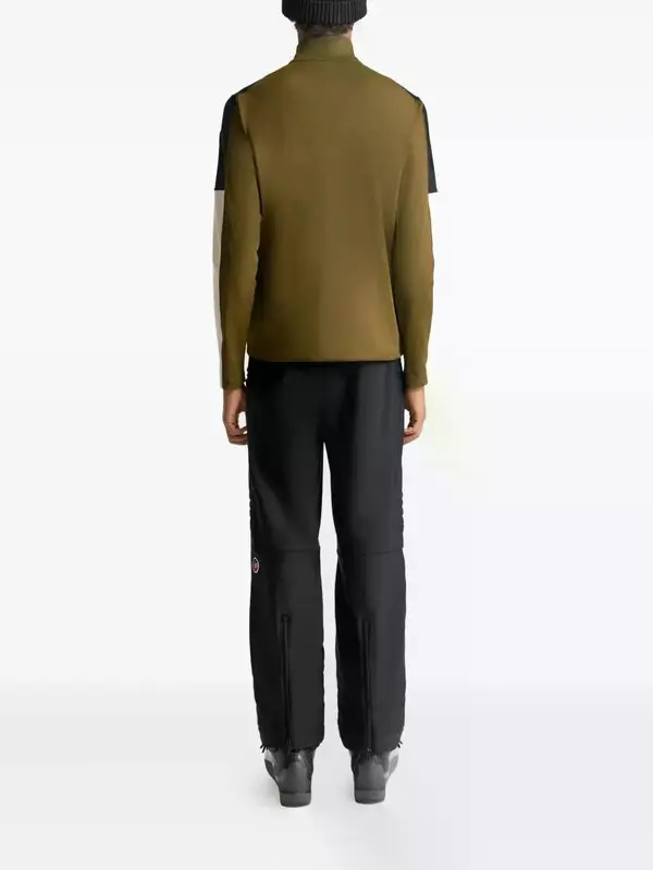 Fusalp Colourblock Half-zip T-shirt - Brown