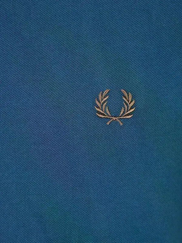 Fred Perry Laurel Wreath-embroidered Polo Shirt - Blue
