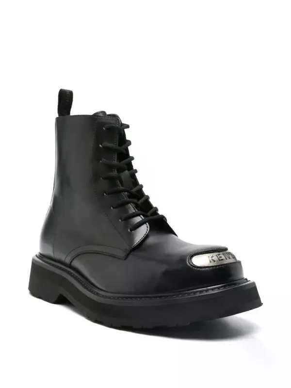 Kenzo Lace-up Leather Boots