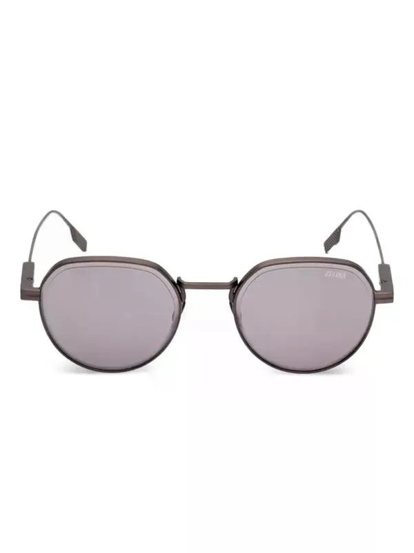 Zegna Round Frame Sunglasses - Grey