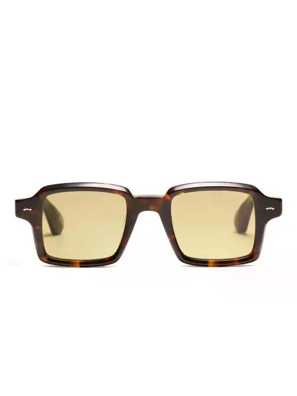 PETER AND MAY S120 Numero Tortoiseshell-effect Square-frame Sunglasses - Brown