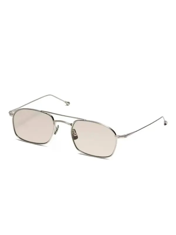PETER AND MAY Double-bridge Rectangle Sunglasses