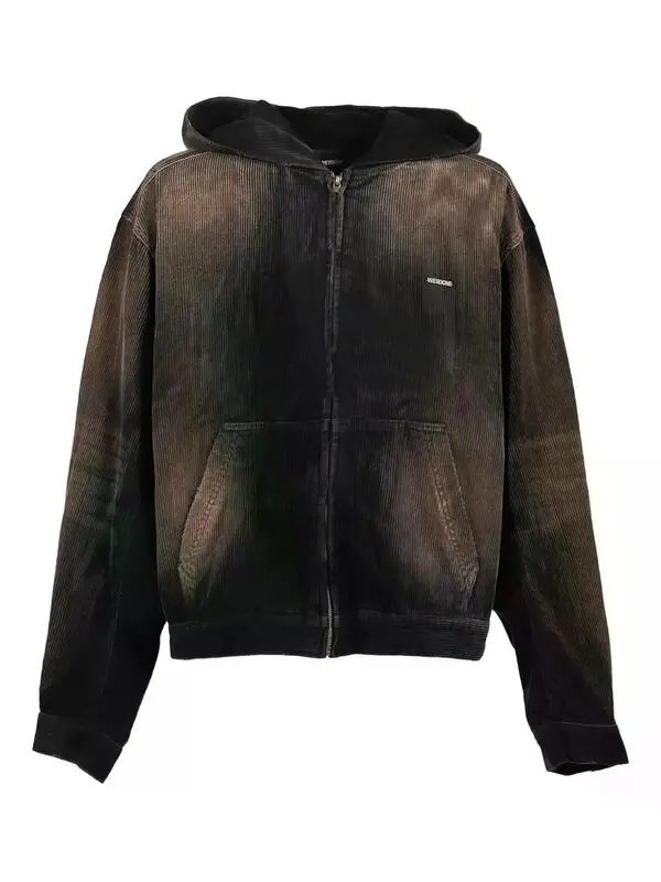 We11Done Corduroy Zip-up Hooded Jacket
