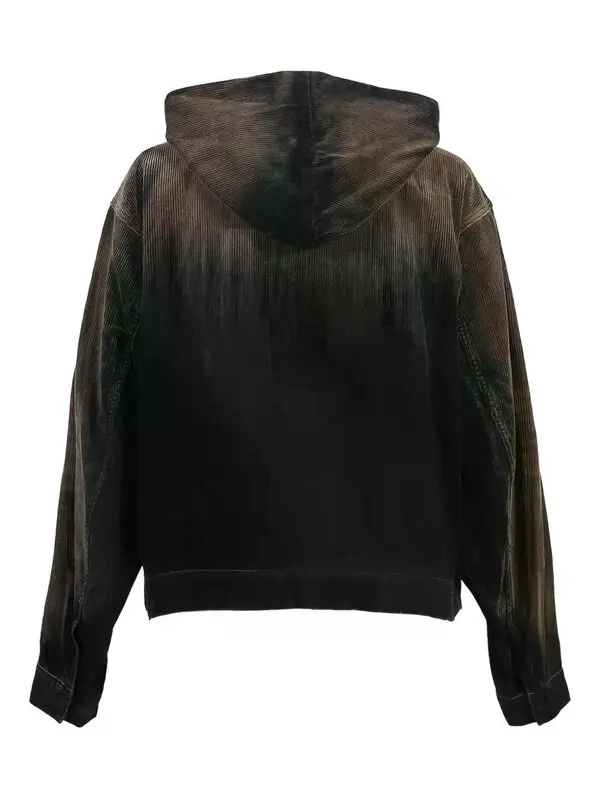 We11Done Corduroy Zip-up Hooded Jacket