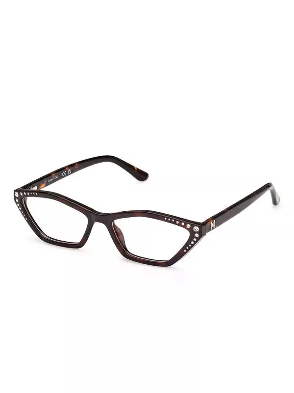 MARCIANO Cat-eye Frame Glasses - Brown