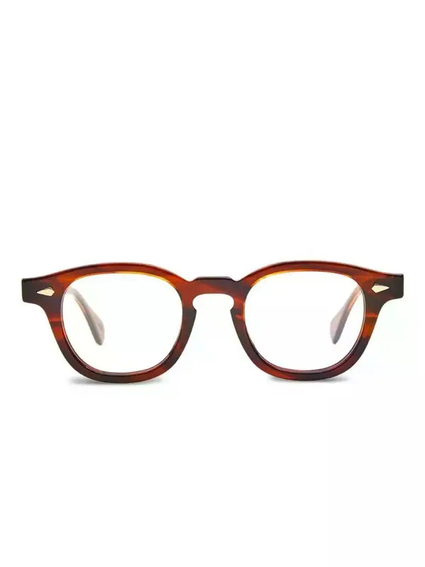 JULIUS TART OPTICAL Round-frame Glasses - Brown