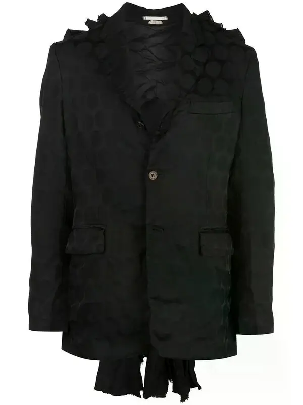 Comme Des Garçons Ruffle Detail Blazer