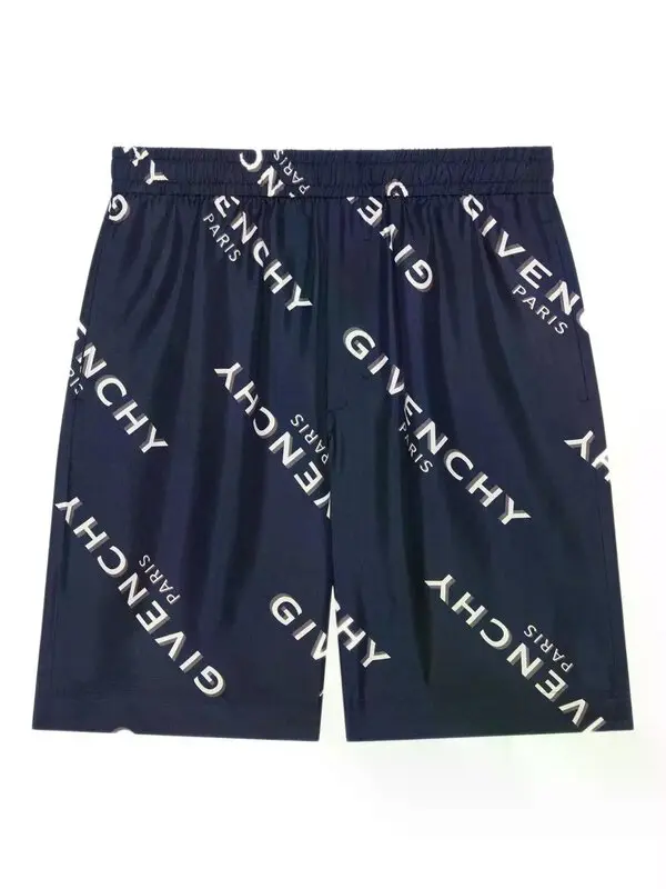 Givenchy Logo-print Shorts - Blue