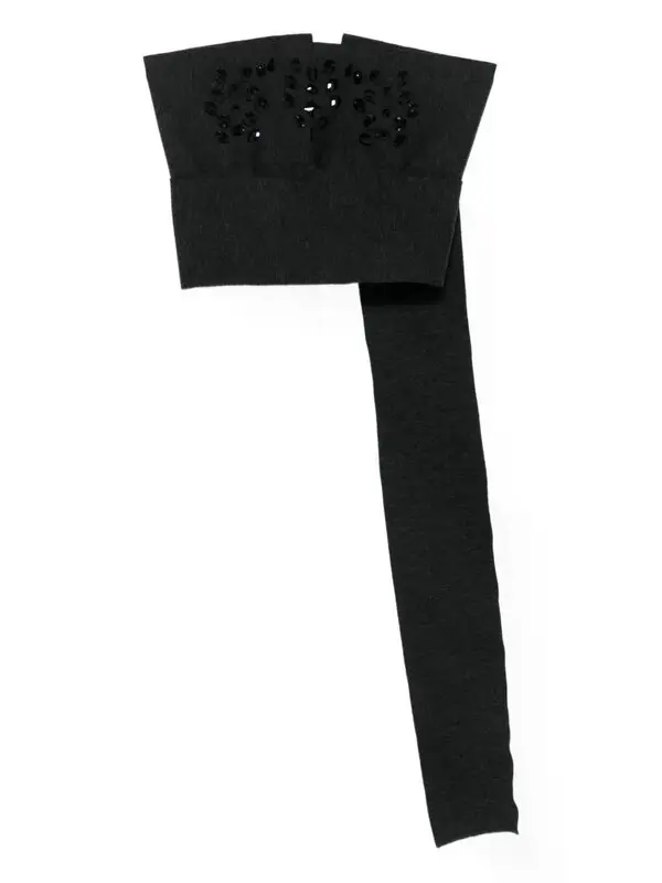 Alberta Ferretti Embellished Wool Top