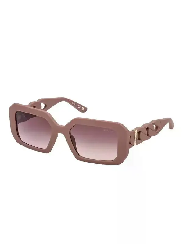 Guess Chain-embellished Rectangle Sunglasses
