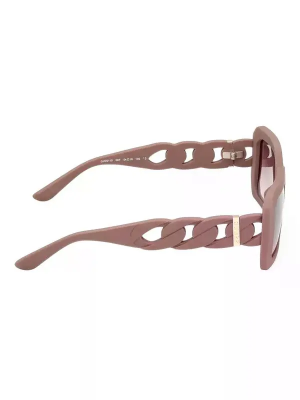 Guess Chain-embellished Rectangle Sunglasses