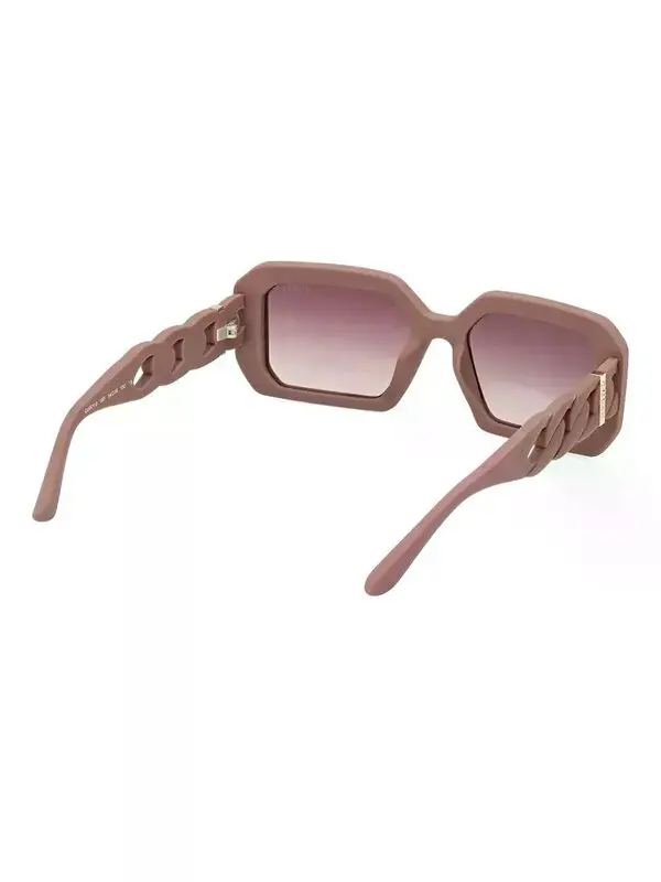 Guess Chain-embellished Rectangle Sunglasses