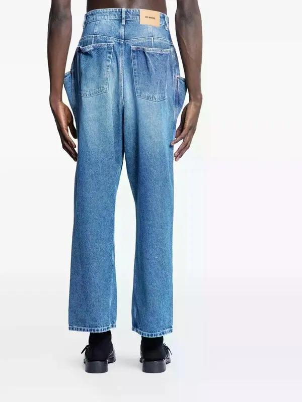 HED MAYNER Draped Five-pocket Jeans