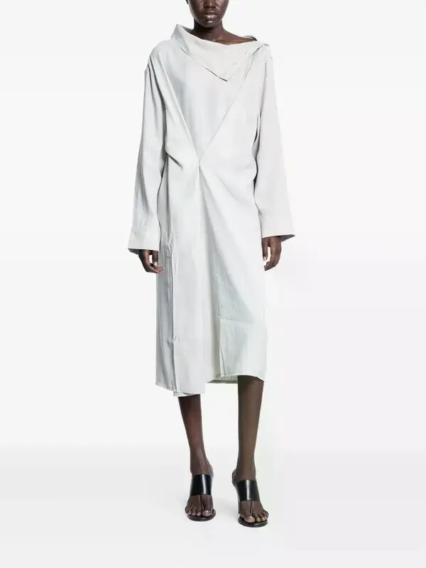 Studio Nicholson High-neck Draped Dress