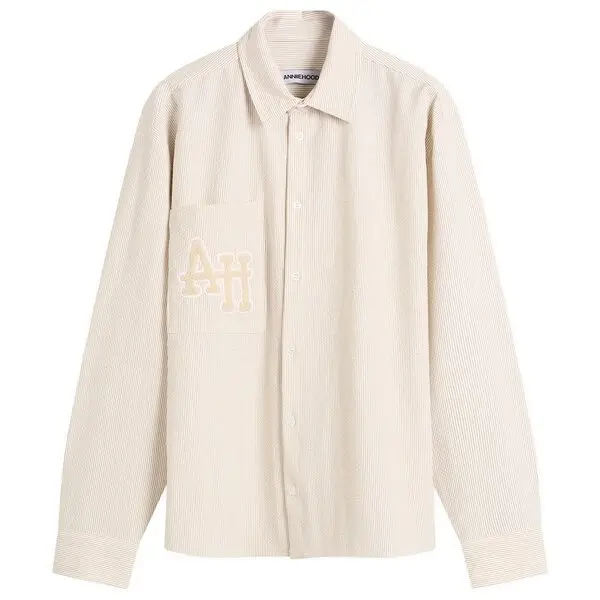 ANNIE HOOD College Seersucker Shirt - Beige