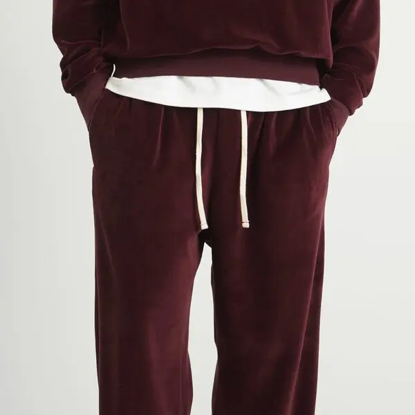 LES TIEN Velour Relaxed Pant