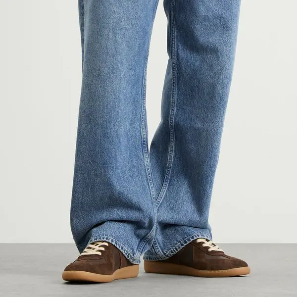 MAISON MARGIELA Replica Sneaker In Nappa Leather And Suede - Brown