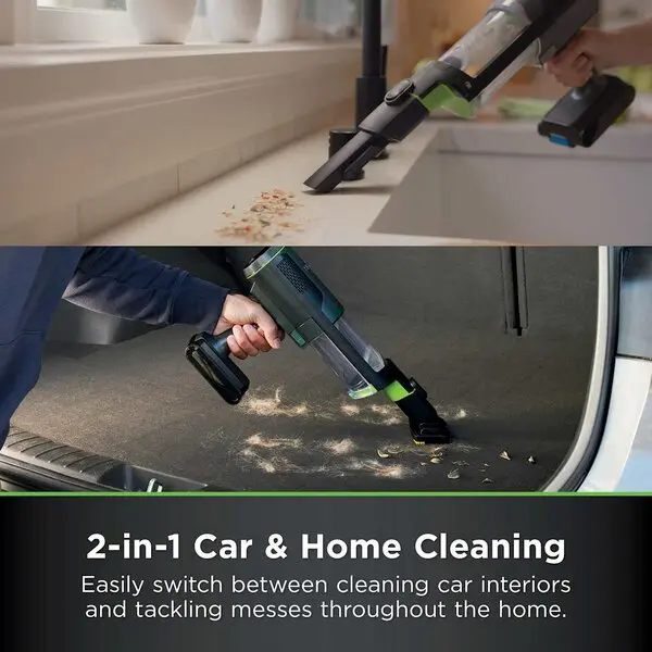 SHARK Powerboost Cordless 2-in-1 Car/home Handheld Powervac - Charcoal + Electric Green