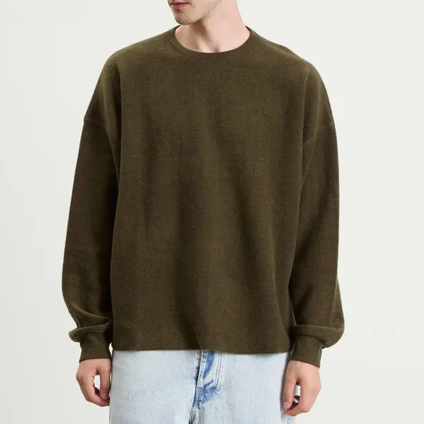 You Must Create Studio Wool Blend Sweatshirt - Dark Green