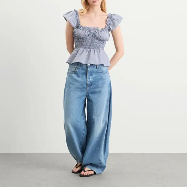 Faithfull The Brand Janne Gingham Top