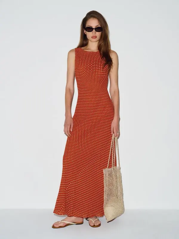 REFORMATION Prescott Maxi Dress - Orange