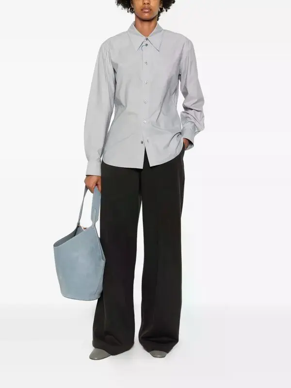 LEMAIRE Button-down Long-sleeve Shirt - Blue