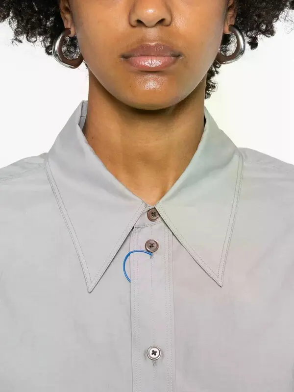 LEMAIRE Button-down Long-sleeve Shirt - Blue